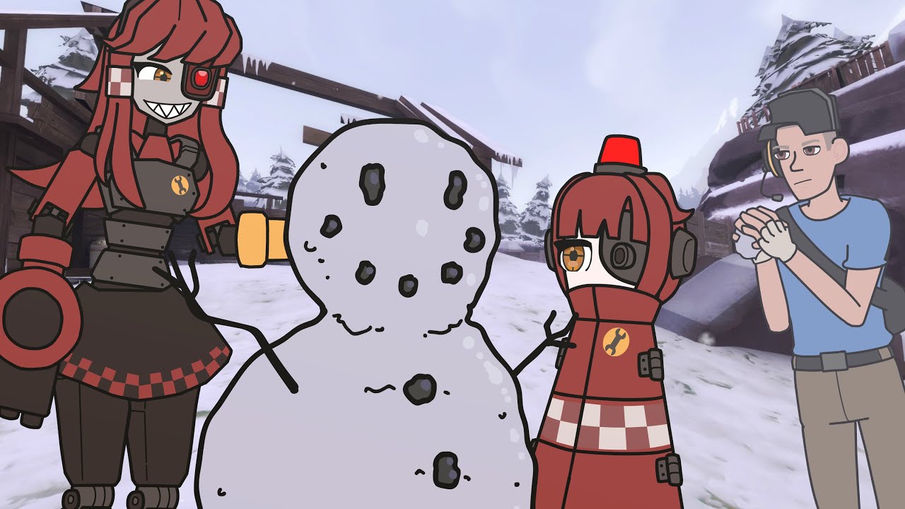 Mimi makes a snowman on Coldfront | TF2 Animation - YouTube