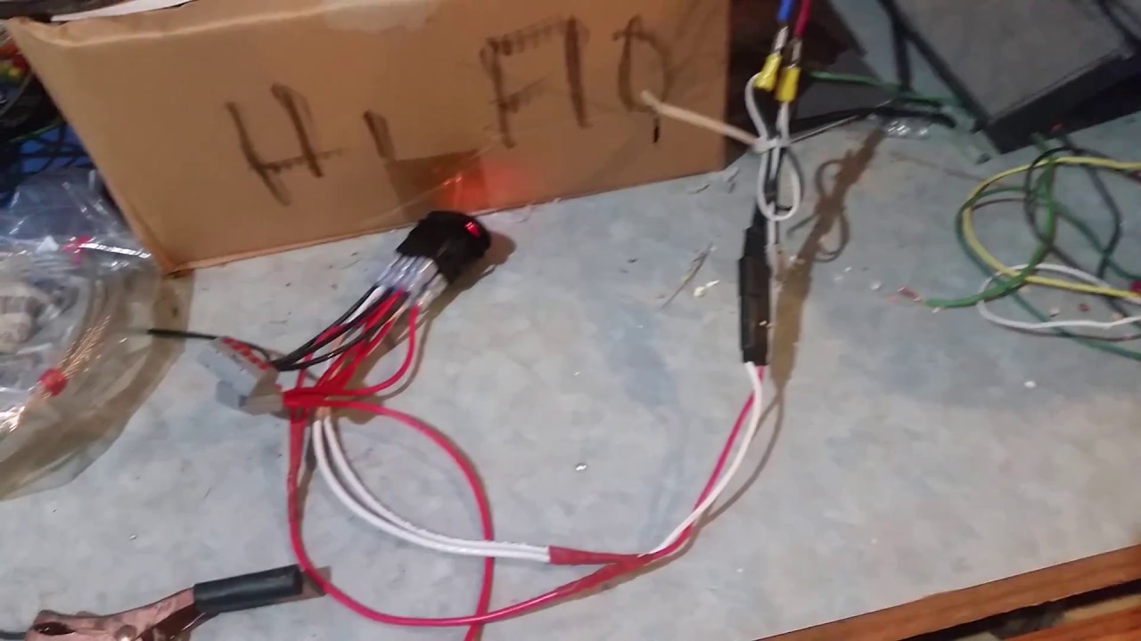 Power lift actuator for snow blower test with wiring a double pole ...