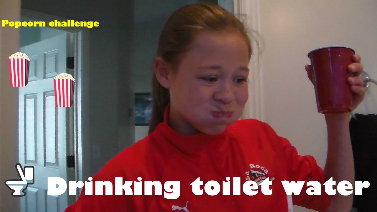 Popcorn Challenge (DRINKING TOILET WATER!!!!) - YouTube