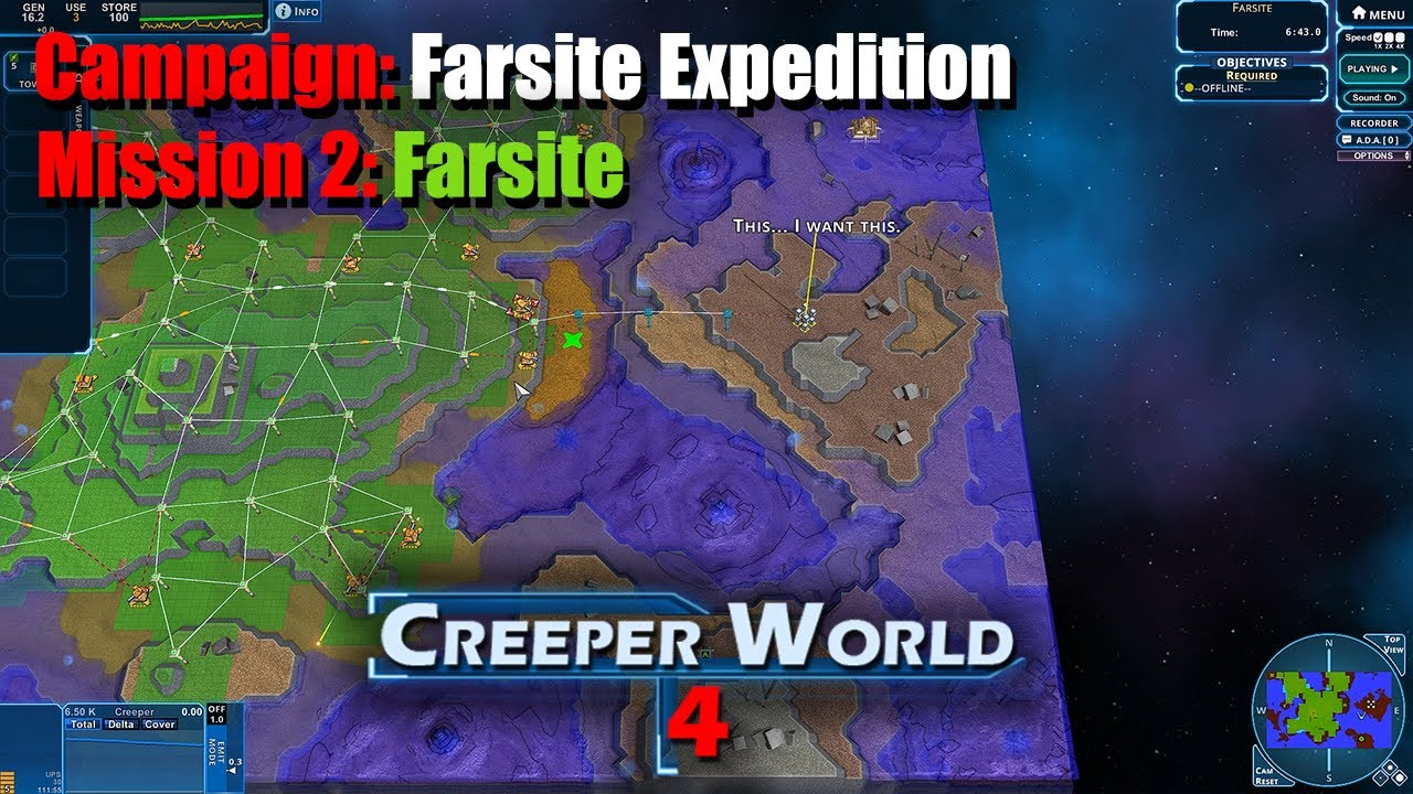 Creeper World 4 - Mission 2: Farsite - Campaign: Farsite Expedition - YouTube