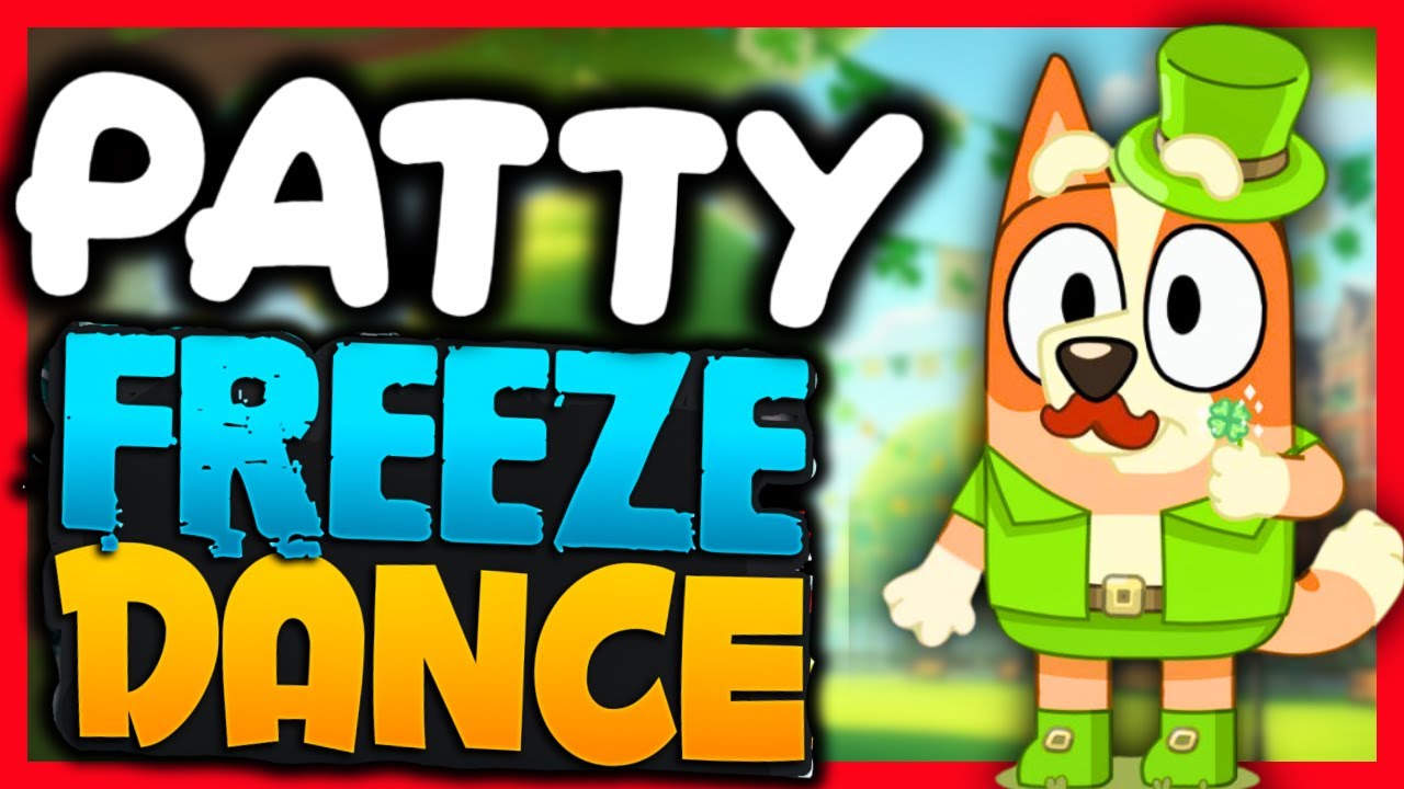 ☘️st. PATRICK’s BLUEY FREEZE DANCE ☘️ St. PATTY’s Brain break for kids ...