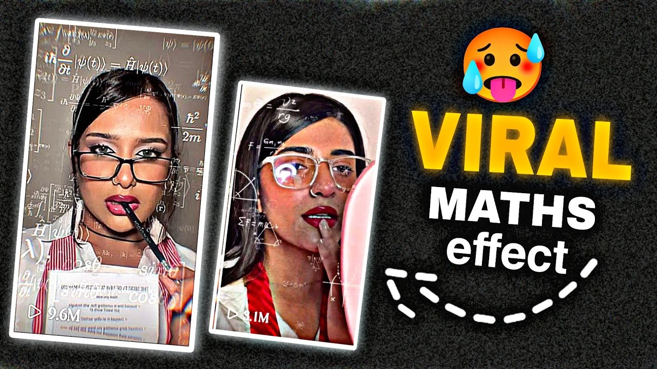 Viral mathematics effect reel editing tutorial | instgram new reel edit ...