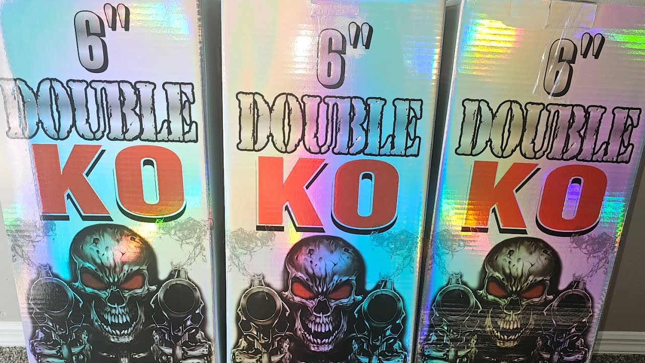 6" Double K.O. Canister Shell (Double Break) #fireworks #Dejay314 - YouTube