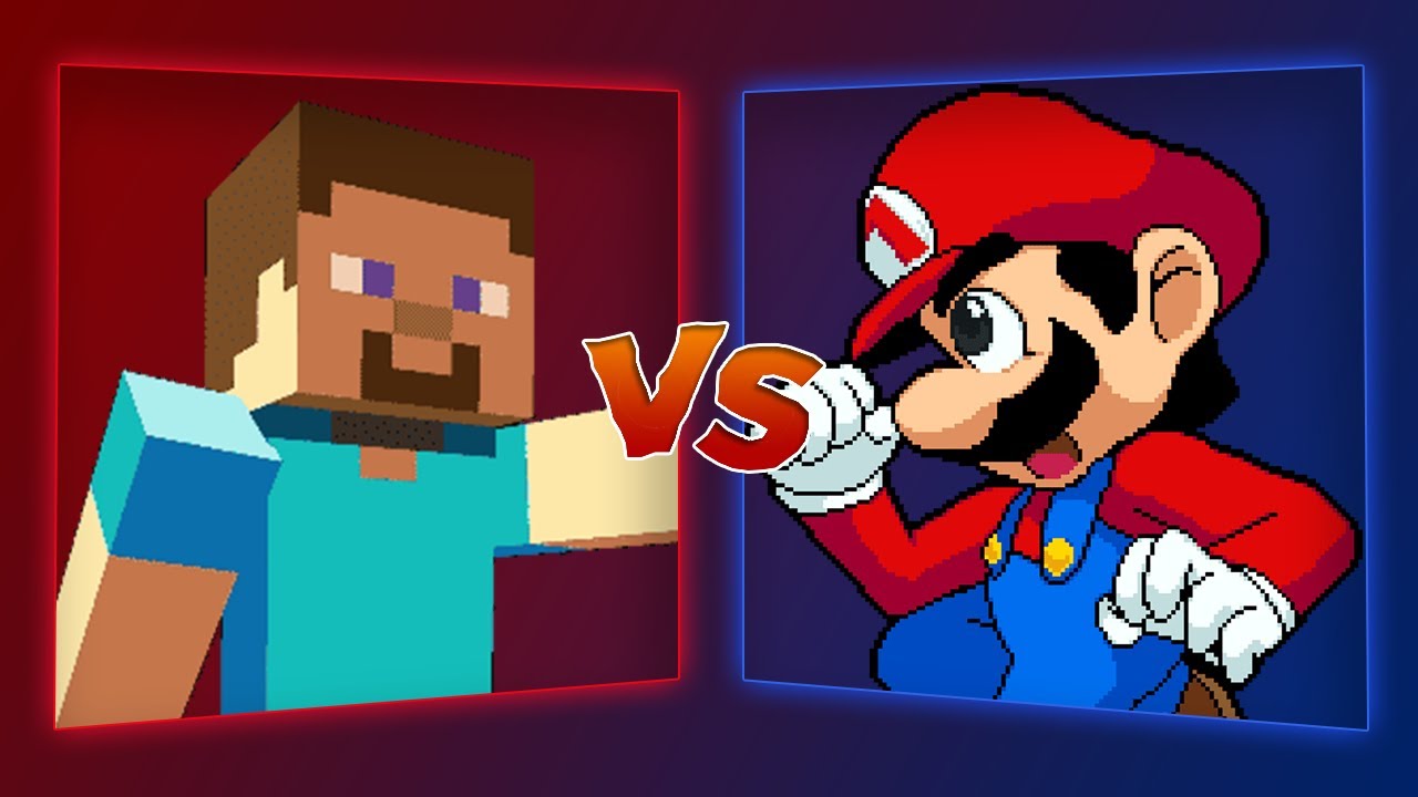 MUGEN Battle - Steve vs Mario - YouTube