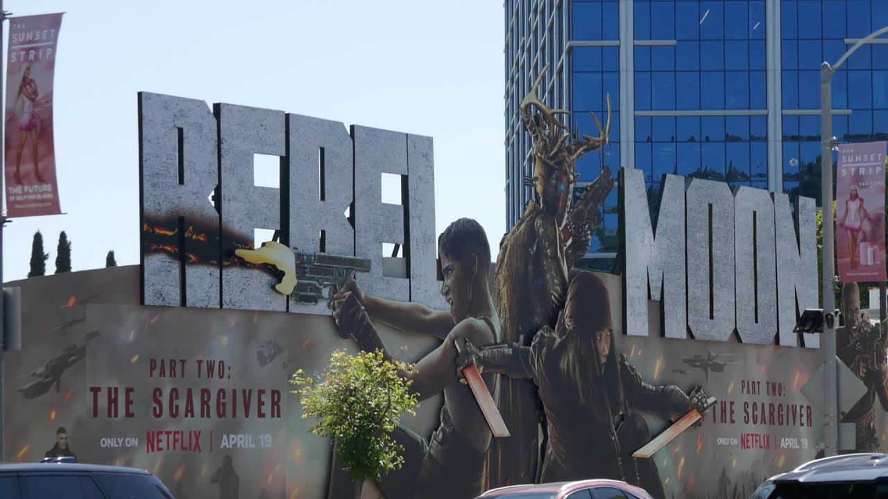 Rebel Moon Block Long Billboard Sunset Blvd Los Angeles California USA ...