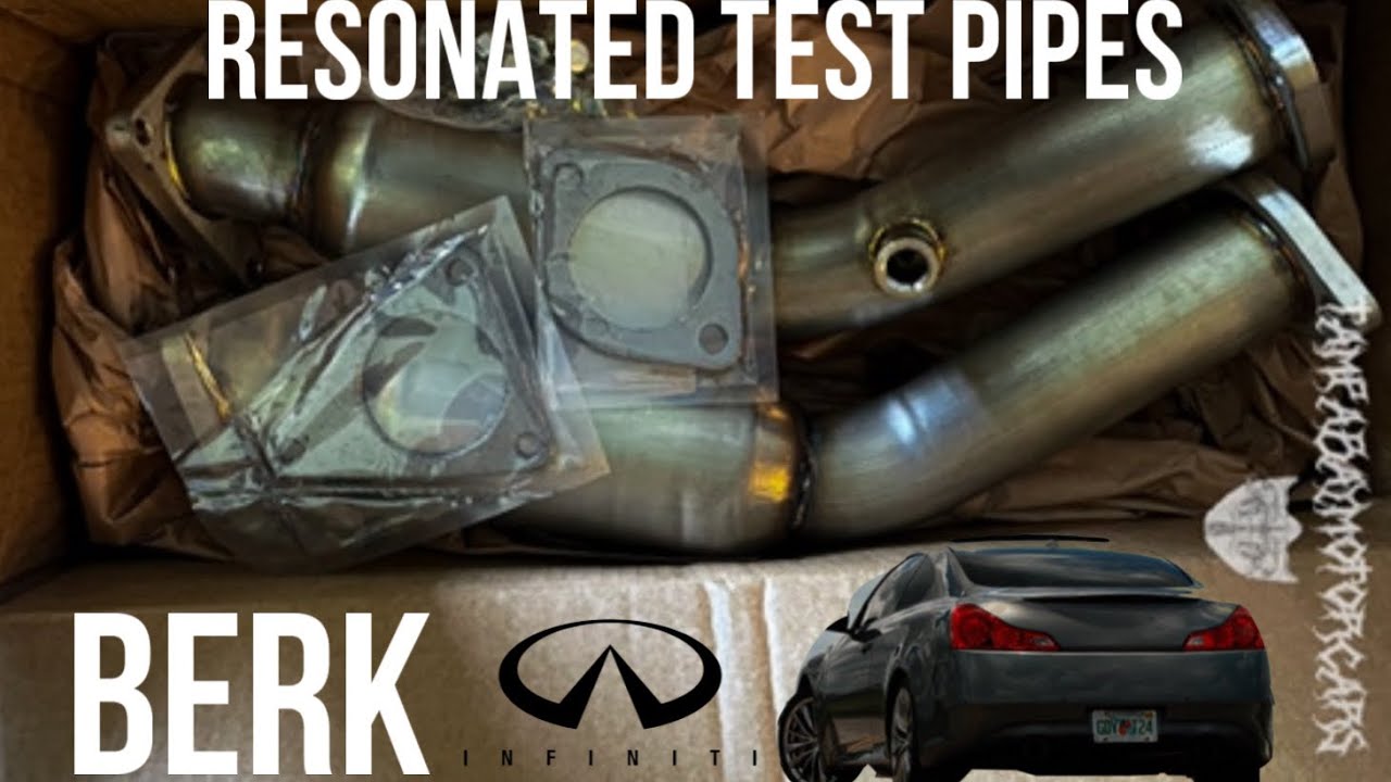 Berk Resonated Test Pipes on Infiniti G37!! - YouTube