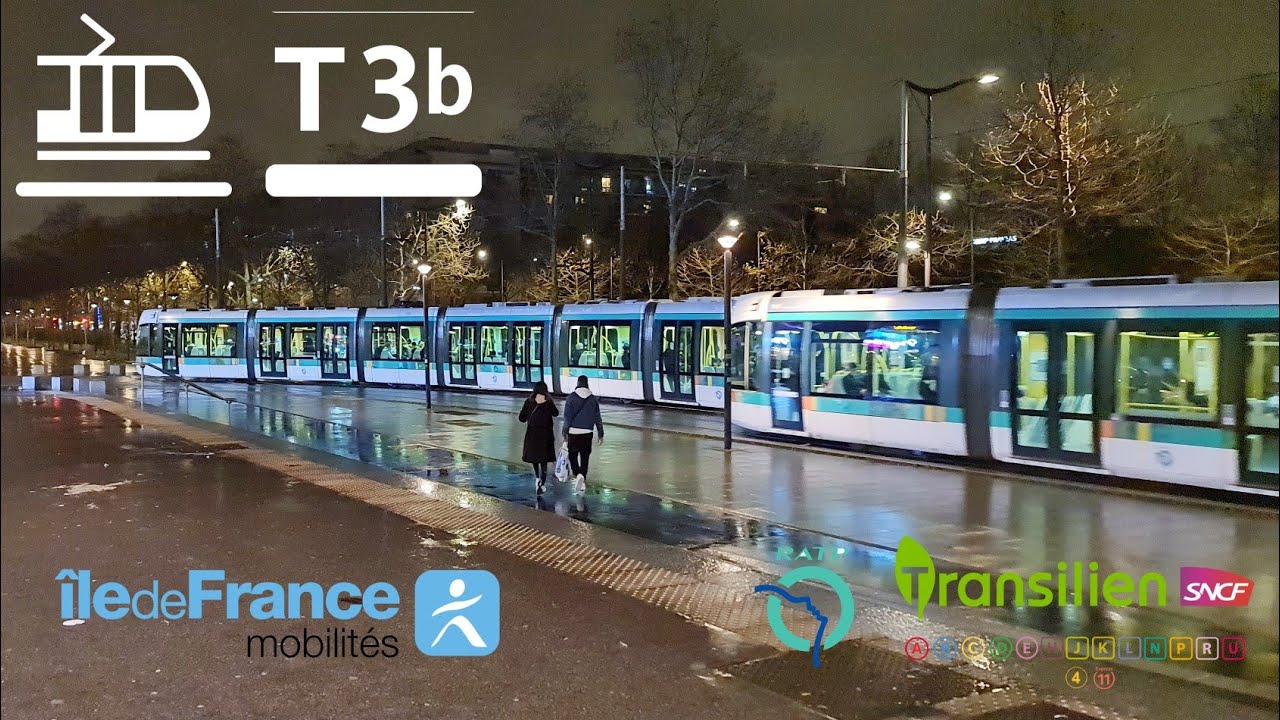 Paris Tram |Tramway Ligne -3b of Euro Express - YouTube