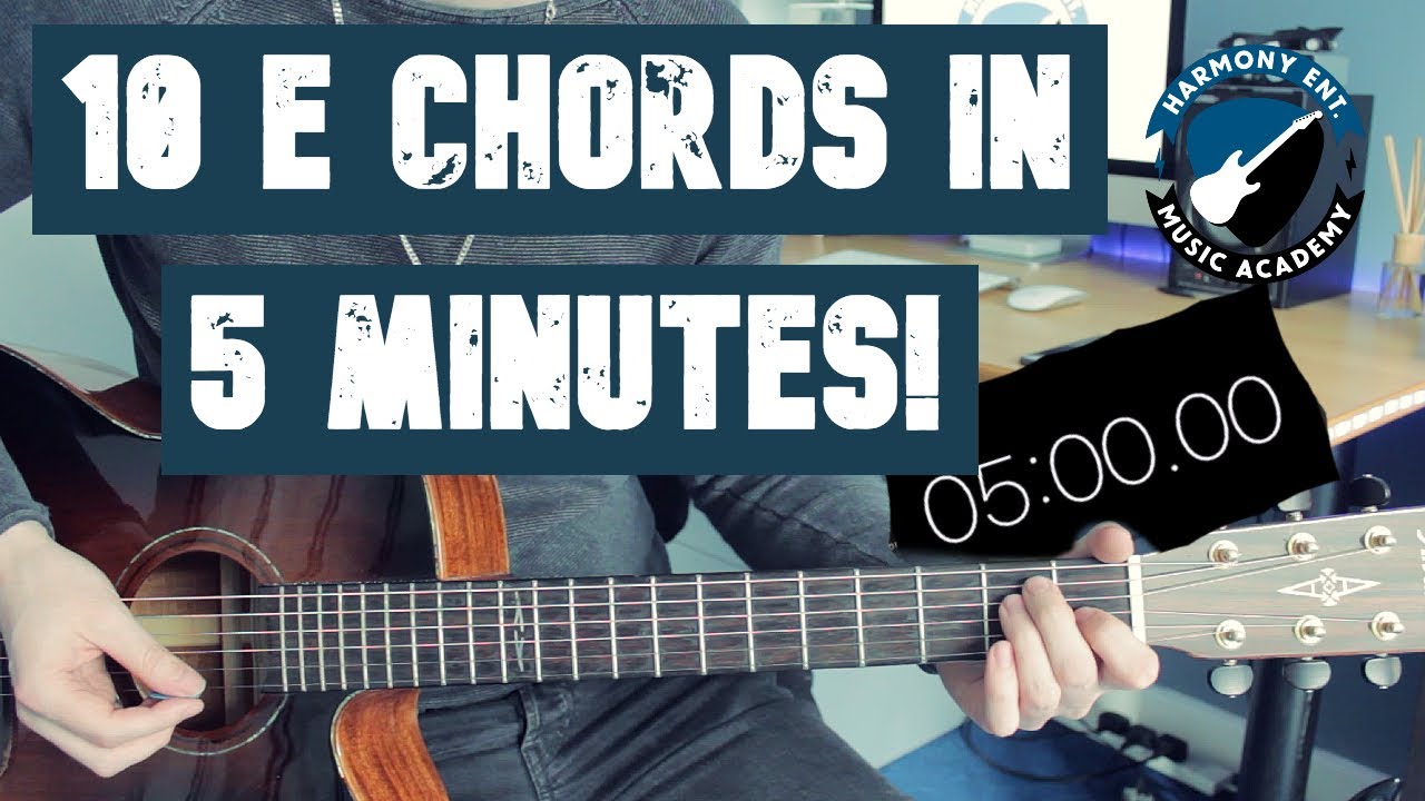 Learn 10 Different E Chord Variations on the Guitar in 5 Minutes! - YouTube