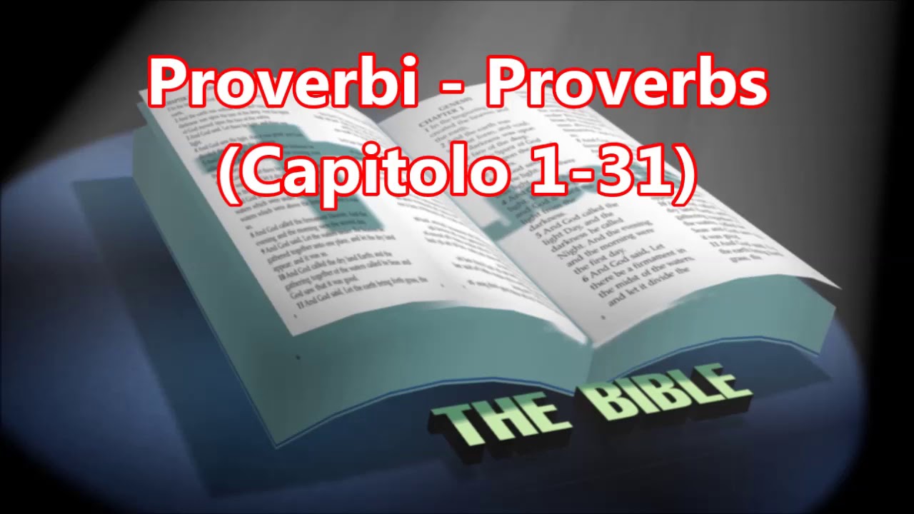 20 Proverbi Proverbs Capitolo 1 31, Italian Holy Bible, ANTICO ...