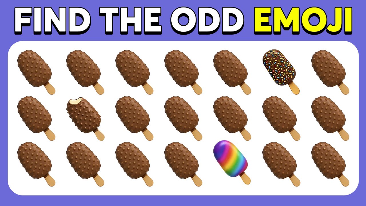 Find the ODD One Out - Junk Food Edition 🍩🍕🍔 Emoji Quiz | Easy, Medium ...