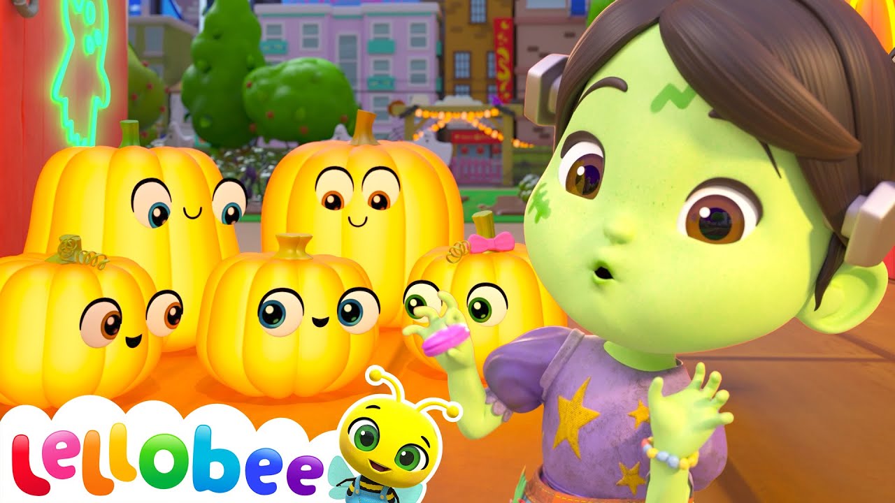 Pumpkin Family Halloween 🎃 Lellobee City Farm | Moonbug Kids - Farm ...