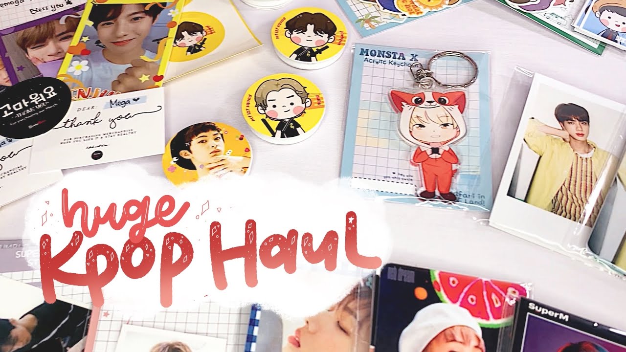 Huge Kpop Haul Murah! #4 NCT, Super M, BTS, Monsta X .• Indonesia - YouTube