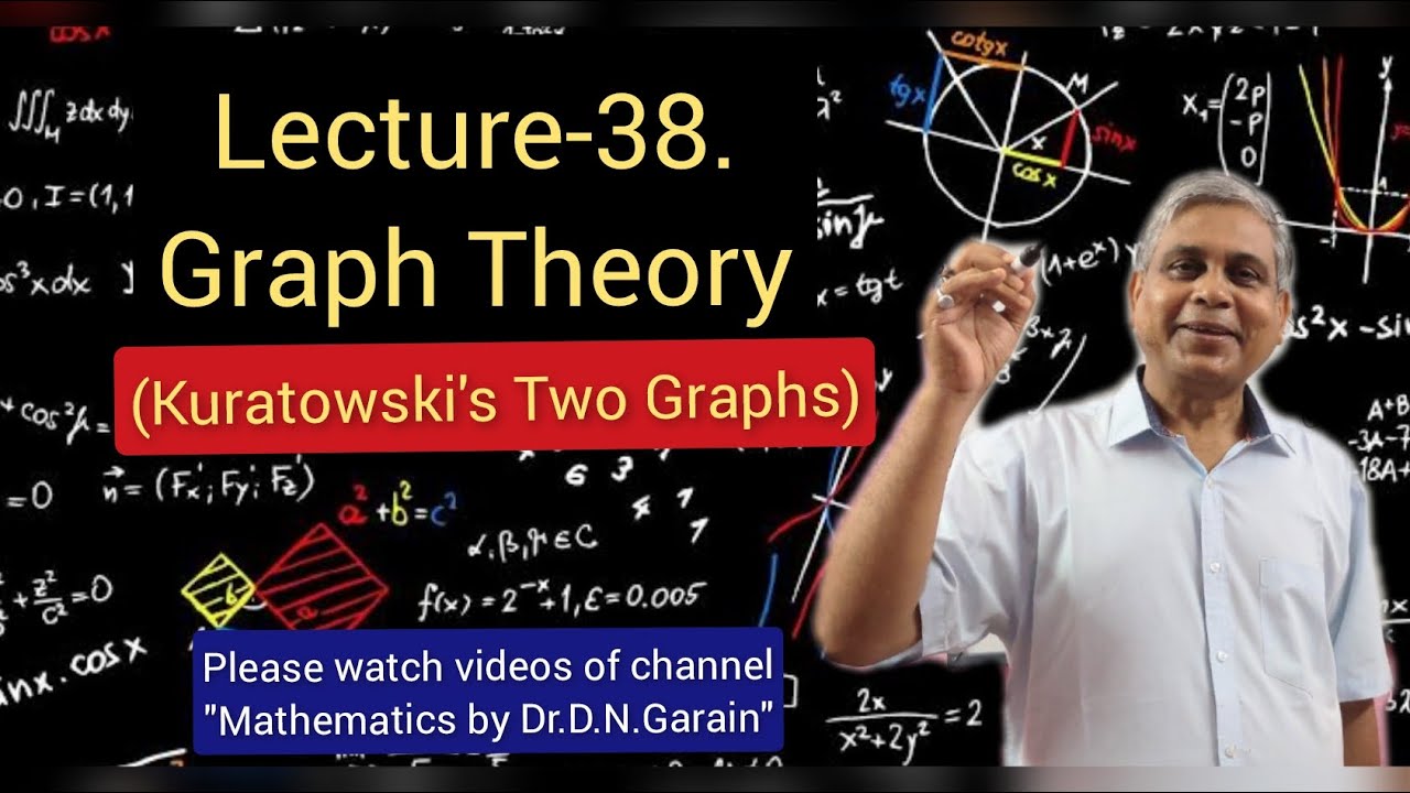 Graph Theory, Lec.- 38(Kuratowski's Two Graphs), By Dr.D.N.Garain - YouTube