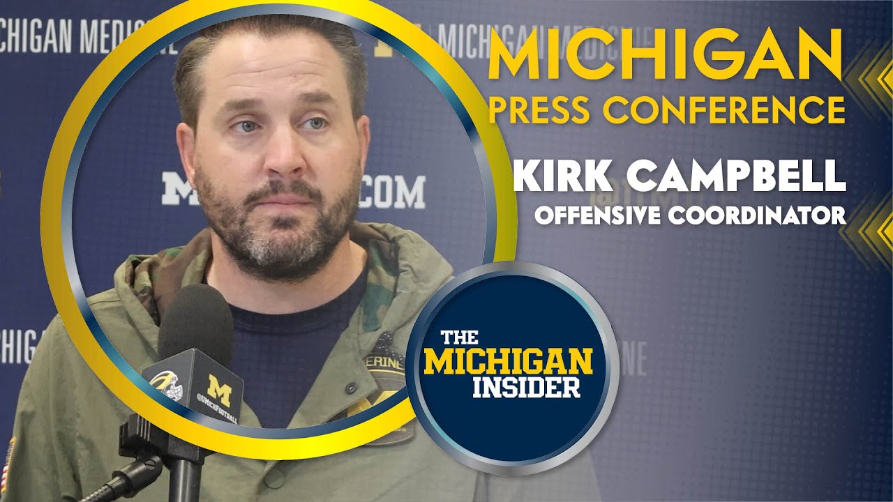 Michigan OC Kirk Campbell - When Plays are Called we Have to Execute - YouTube