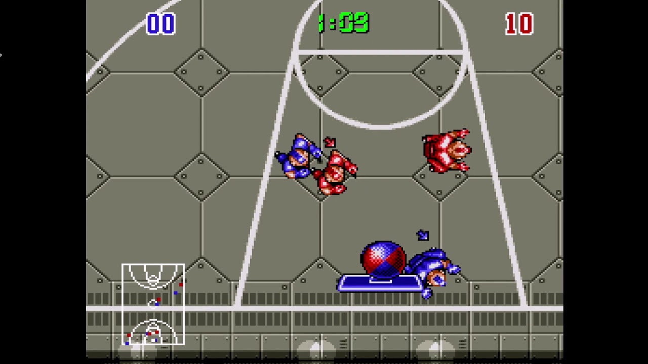 Bill Laimbeer's Combat Basketball (1991) SNES Gameplay - YouTube