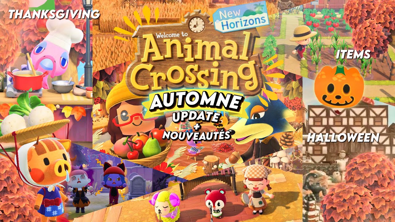 LES MISES À JOURS et NOUVEAUTÉS D’AUTOMNE DANS ANIMAL CROSSING NEW ...
