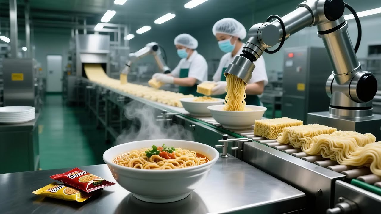 Inside the Instant Noodle Factory: How Millions Are Made (Full Process ...