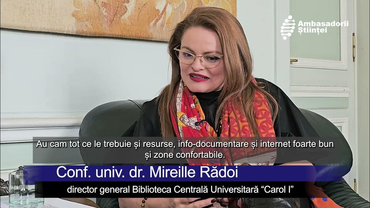 Conf. univ. dr. Mireille Rădoi: "Este important să nu cedezi tentației de a te comporta ...