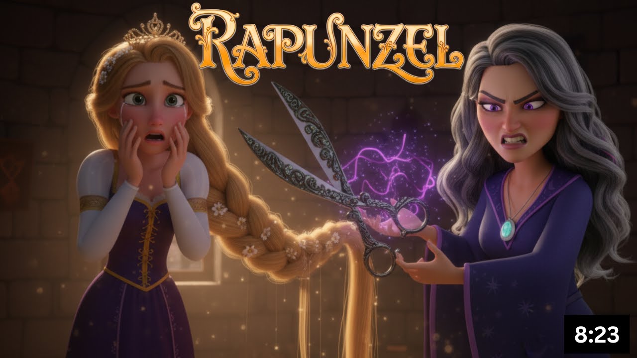 Rapunzel 🏰 Cute Cartoon Show Bedtime Stories 🌙 A Fairy Tale Fable ...