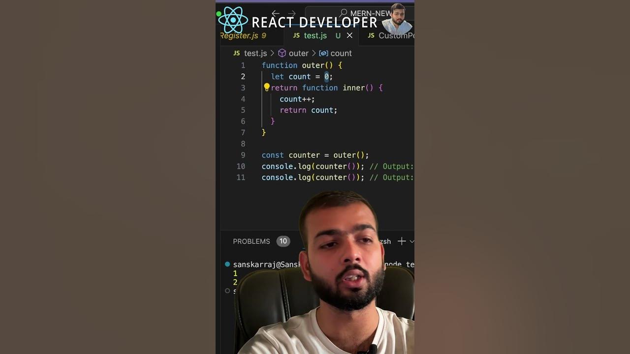 Closures In Javascript Part2 Shorts Programming Javascript Coding