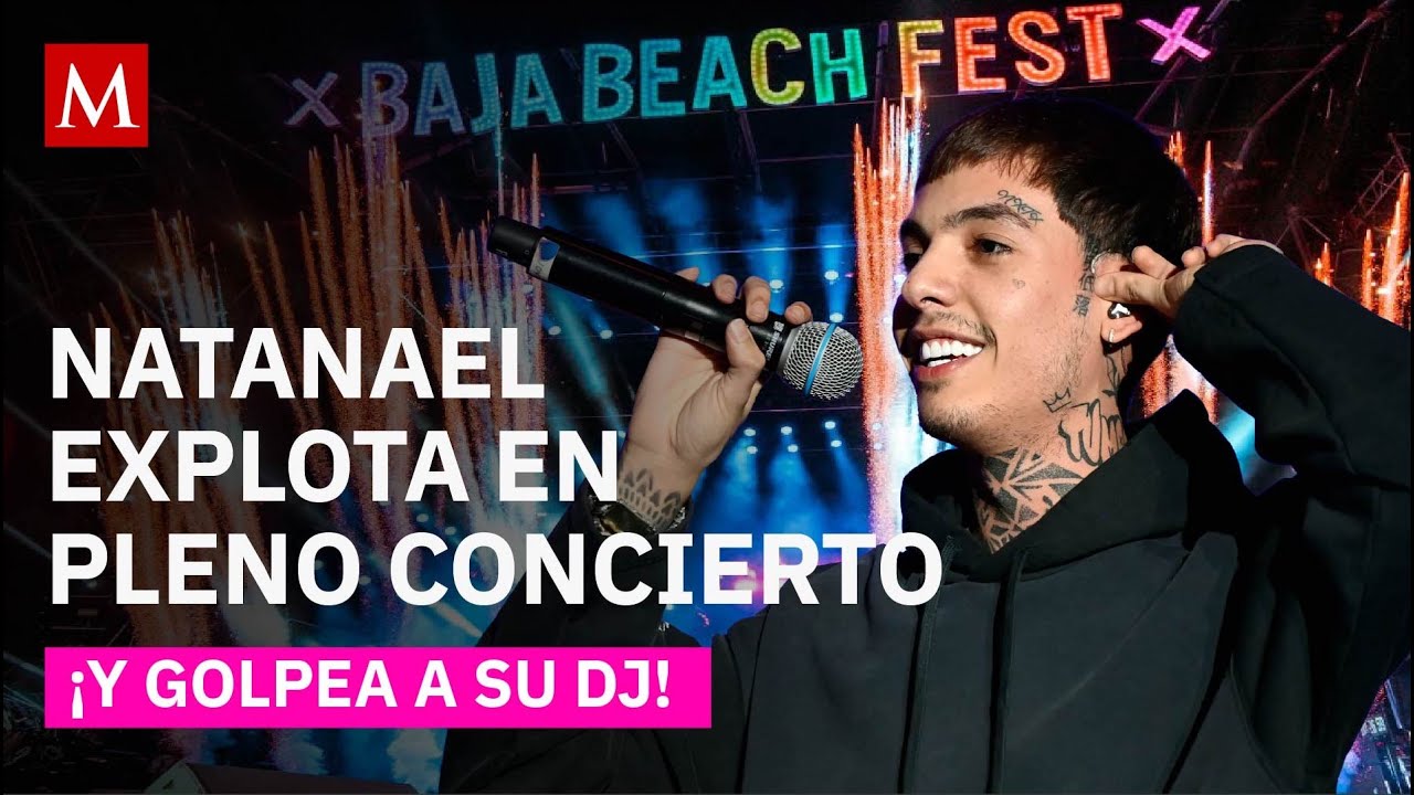 El cantante de regional mexicano, Natanael Cano, explotó y golpeó a su ...