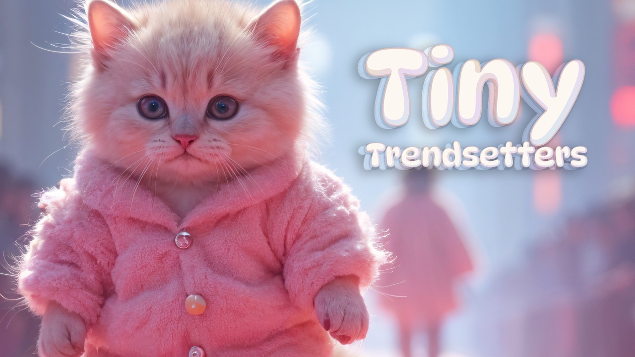 Tiny Trendsetters: Kitten Catwalk for Fall-Winter 2024/25 Fashion! - YouTube