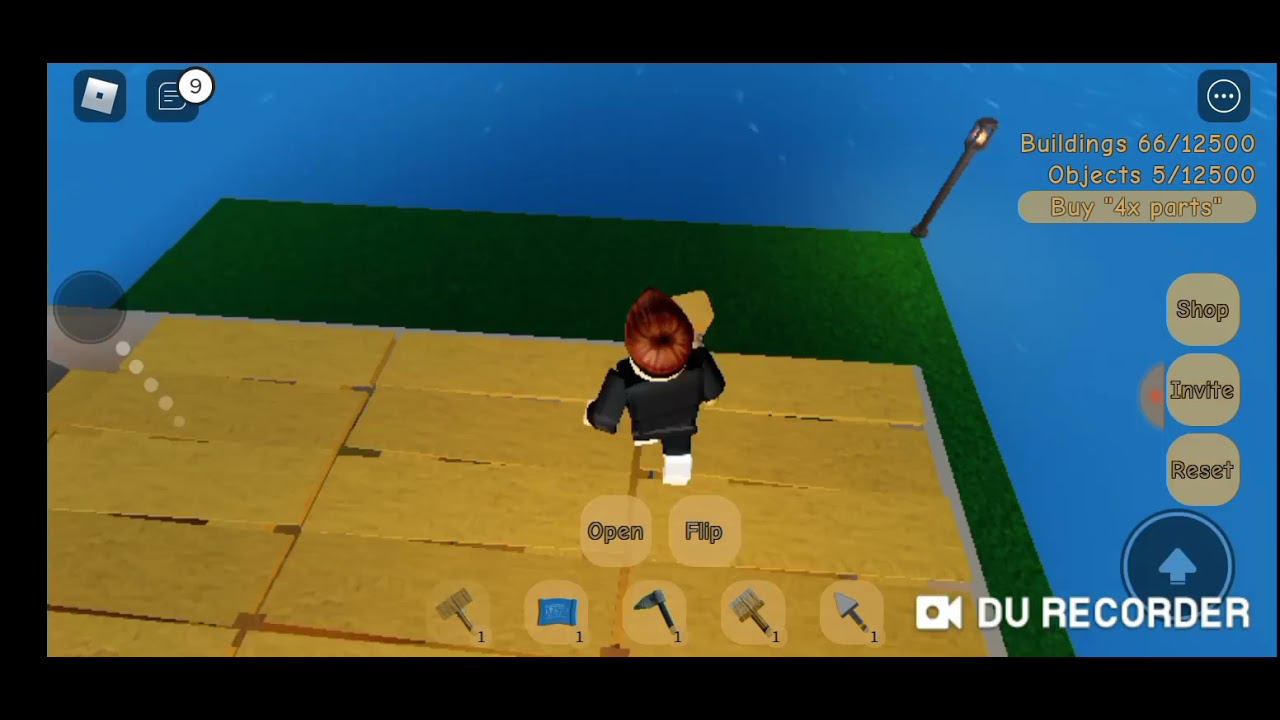 making a beutiful house in the sea (build a raft) roblox gameplay - YouTube