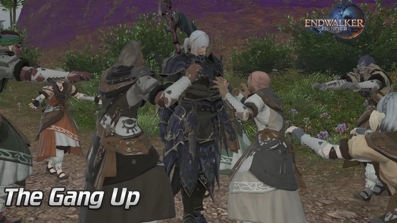 Final Fantasy XIV Endwalker- Estinien gets ganged up on - YouTube