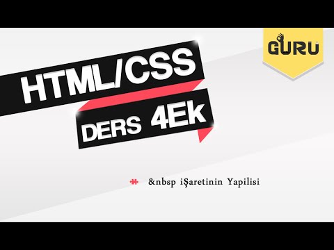 #4;Ek HTML & CSS Dersleri - işaretinin Yapılışı! - YouTube