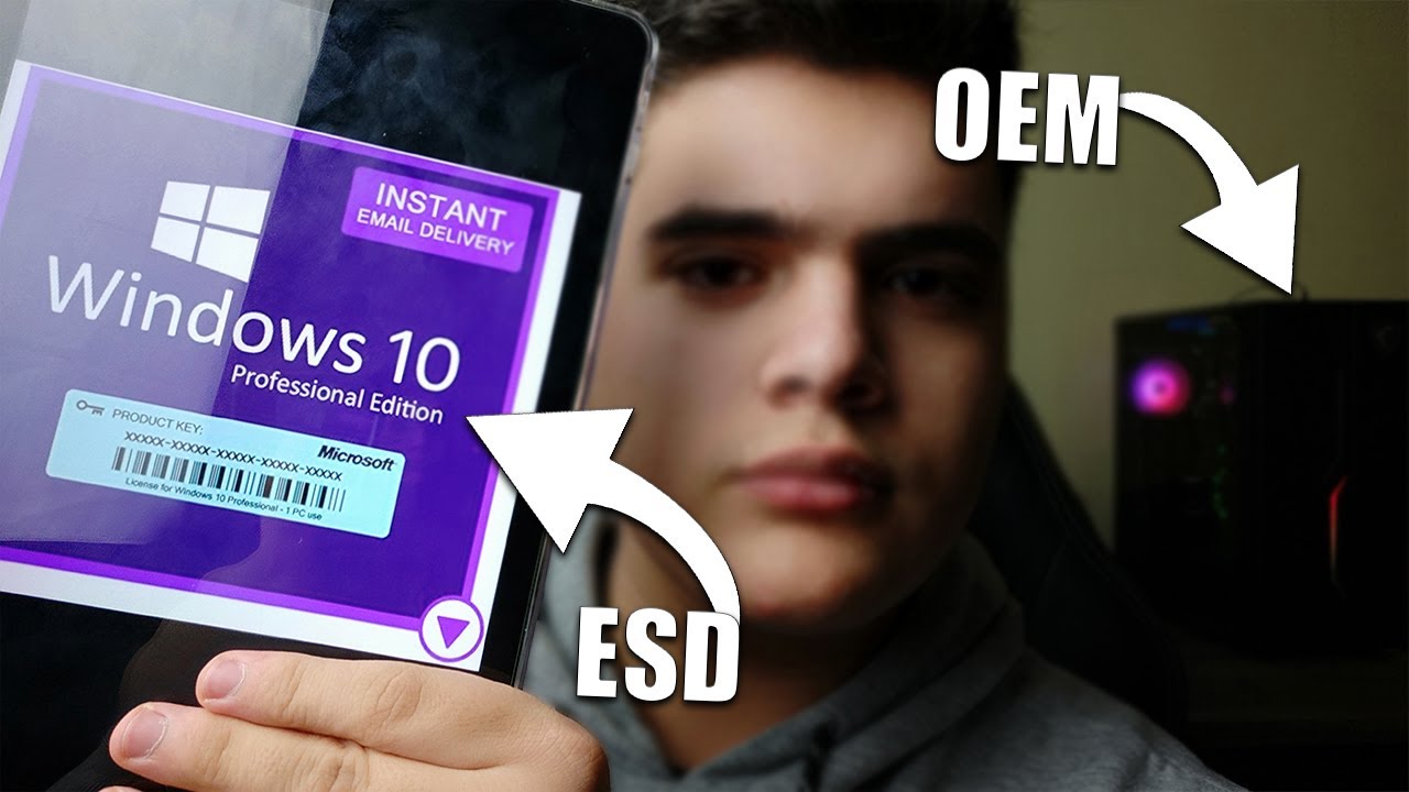 DIFFERENZE TRA LICENZE WINDOWS OEM E RETAIL - YouTube