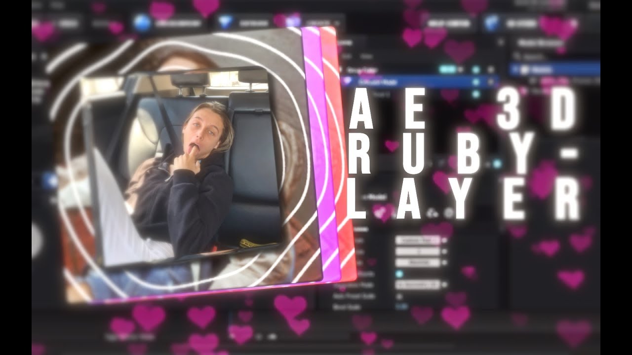 ae - 3d ruby/layer transition - after effects - YouTube