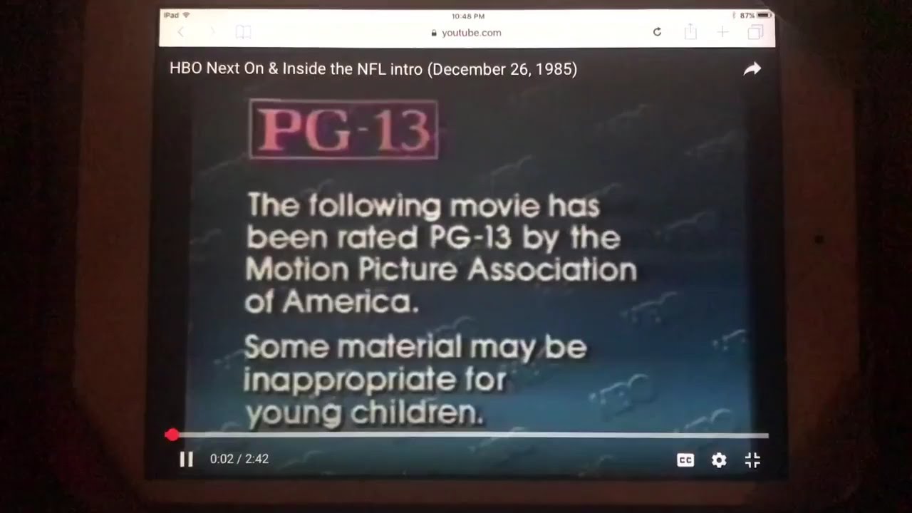 HBO Rated PG-13 1985 - YouTube
