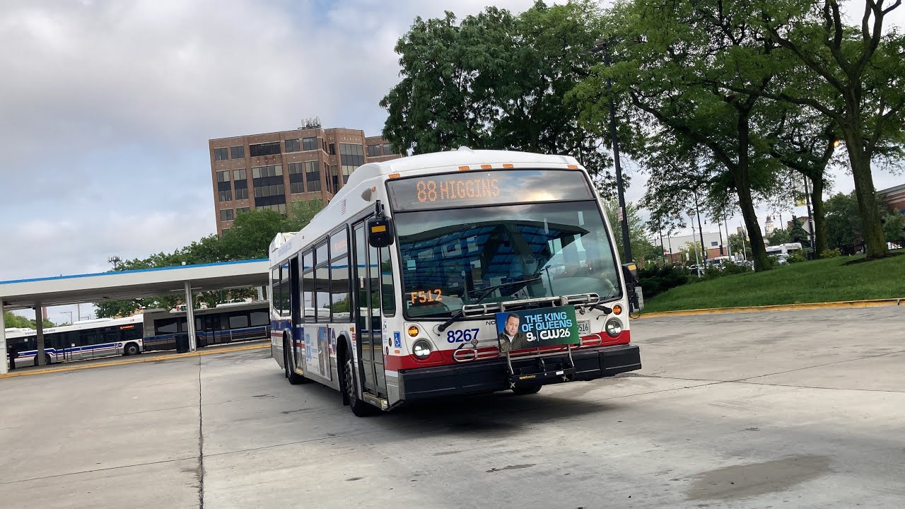 CTA On Board Riding 2016 Nova LFS Bus 8267 on Route 85A North Central ...