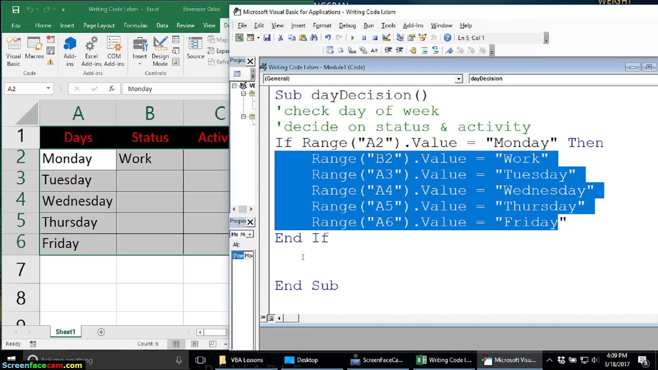 IF Statement With Multiple Tasks MS Excel VBA Programming 07 YouTube if-statement-with-multiple-tasks-ms-excel-vba-programming-07-youtube