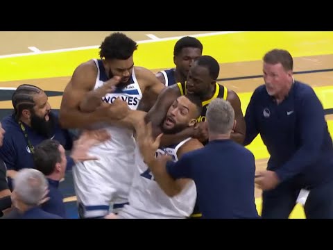 Draymond Green puts Rudy Gobert in a headlock and gets ejected - YouTube
