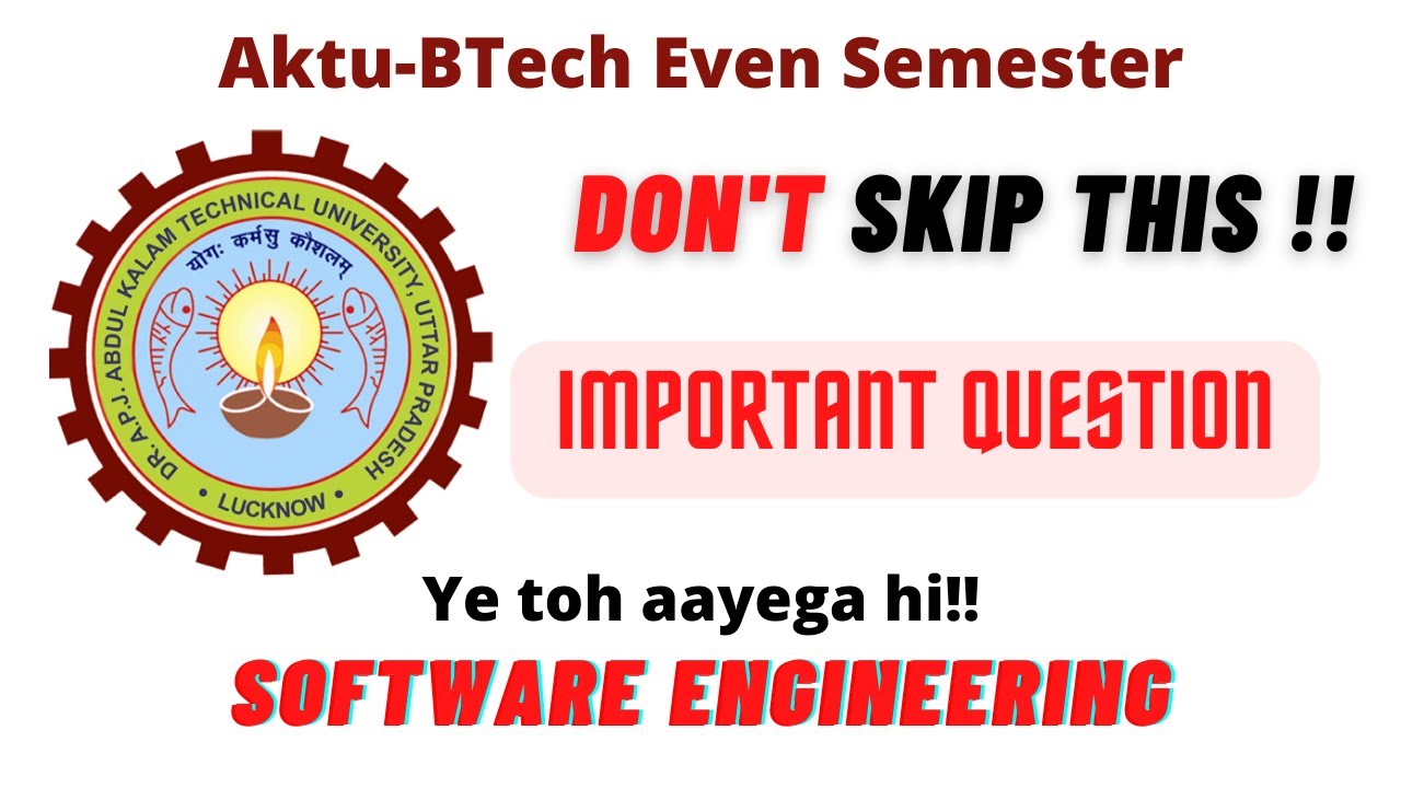 Software Engineering Important questions | 20 important questions ...