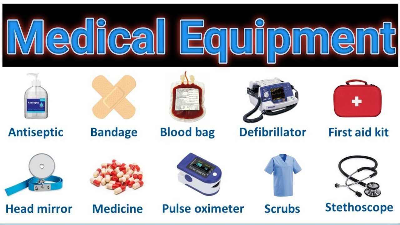 Basic Medical Equipments With Names & Their Uses #medical - YouTube