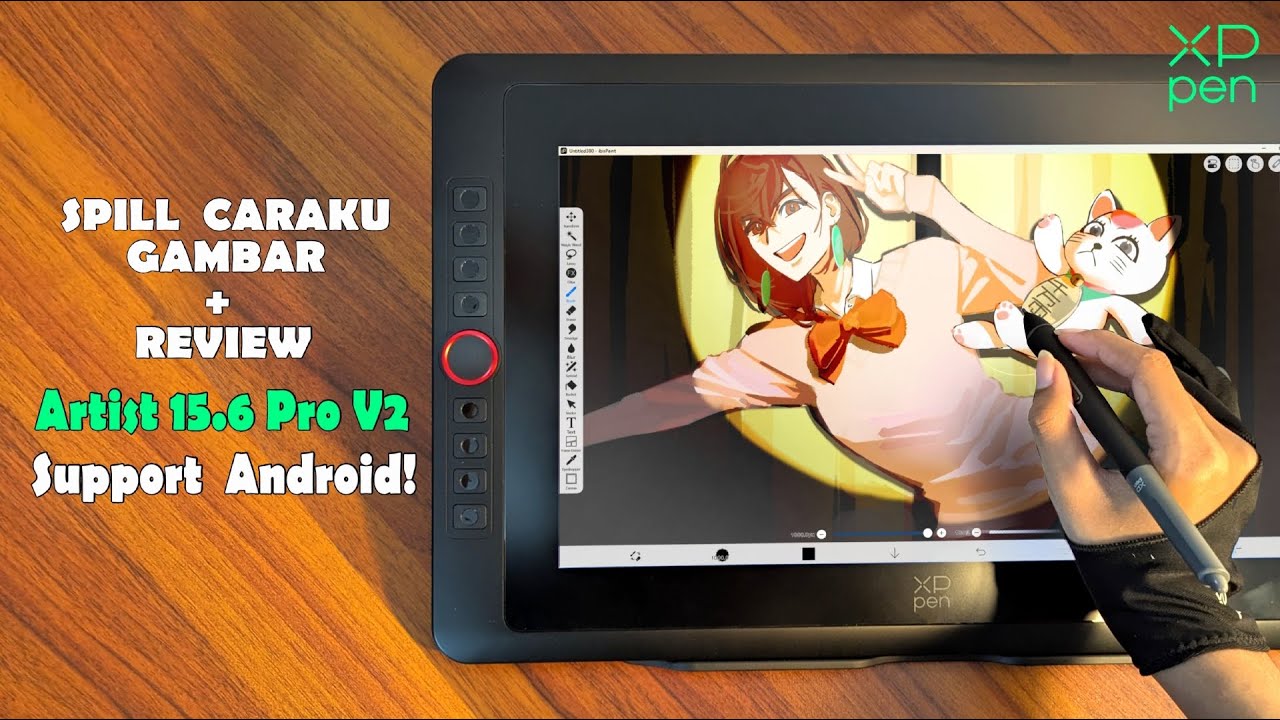 Spill Caraku Layering - Rendering + Review XPPen Artist 15.6 Pro V2 - YouTube