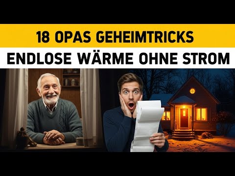 Opas 18 vergessene Tricks für ENDLOSE Wärme im Haus – ganz OHNE Strom & teure Heizkosten