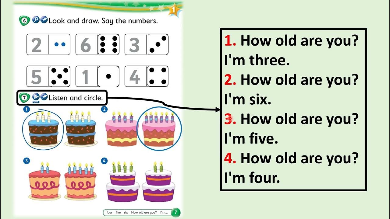 Kid's Box Starter - Unit 1 - Hello - 7 - Listen and circle. - YouTube