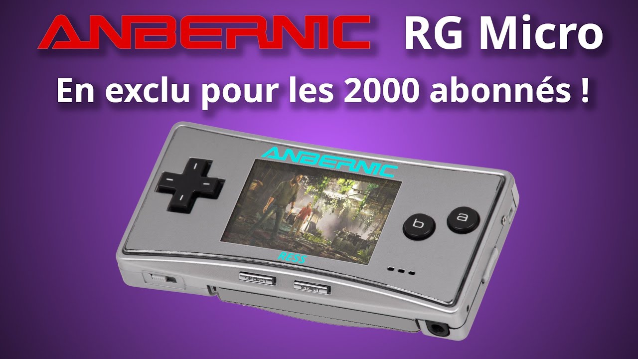 RG Micro : la nouvelle console en exclu pour les 2000 abonnés ! - YouTube