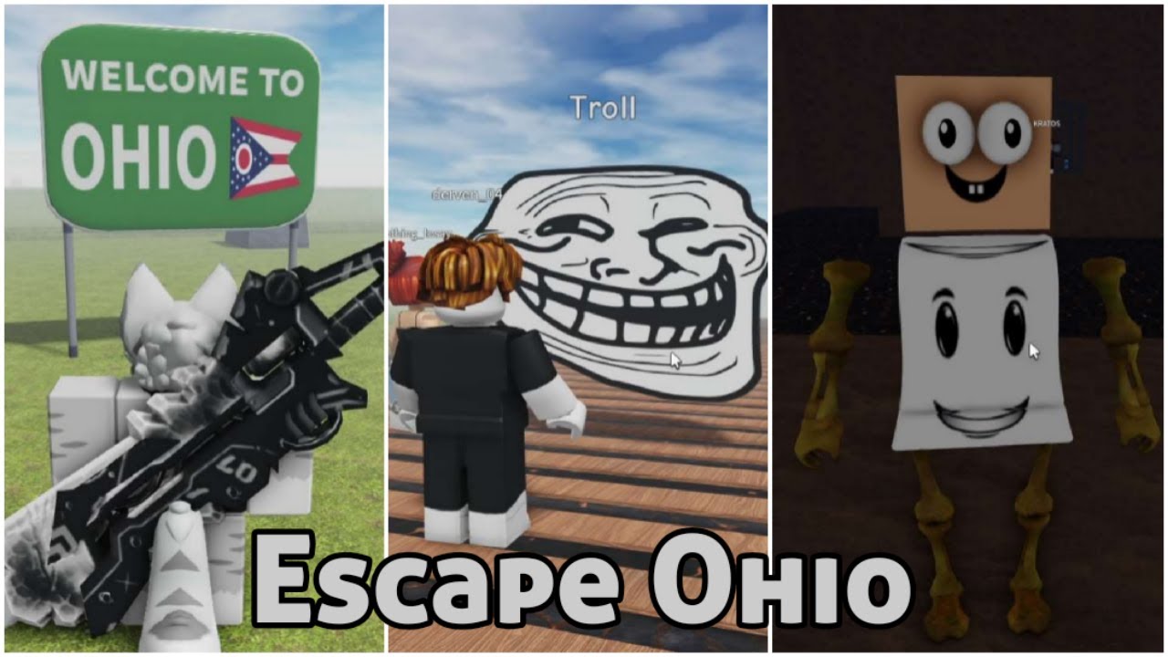 Roblox Escape Ohio Funny Moments + Ending - YouTube