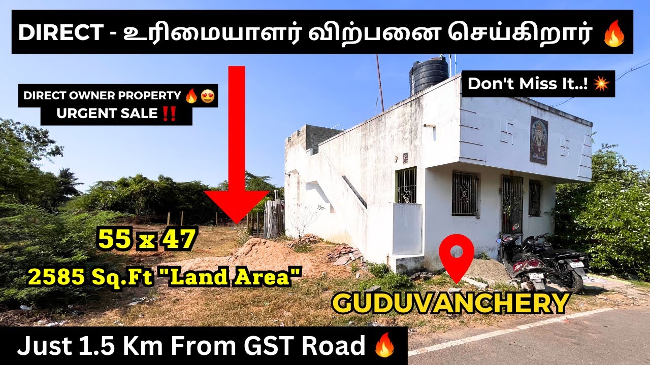Direct Owner Property💥😍 Just 1.5 Km To GST Road😮 Prime Land/Plots for ...