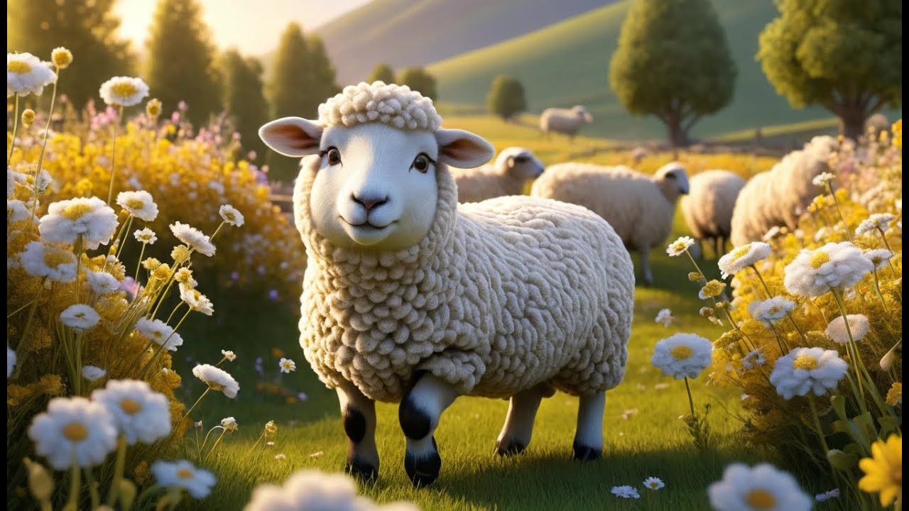White Sheep, Fluffy and Fat | Cute Sheep Song for Toddlers | Fun Animal ...