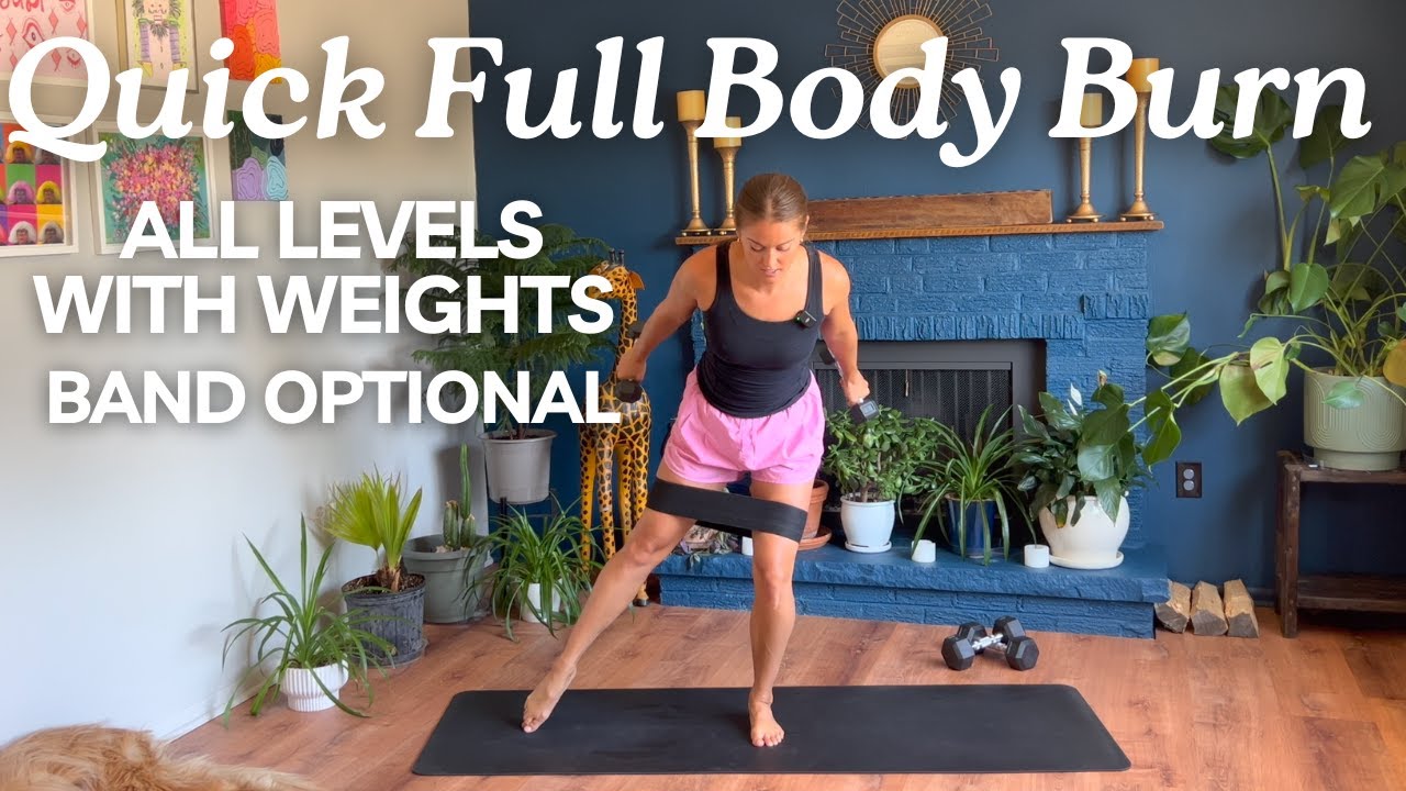 25 Min Full Body Burn - Workout With Weights - YouTube