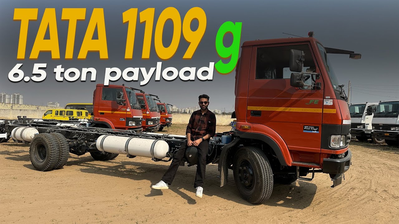 TATA 1109 G CNG LPT ट्रक | Payload | Size | 91 Trucks - YouTube