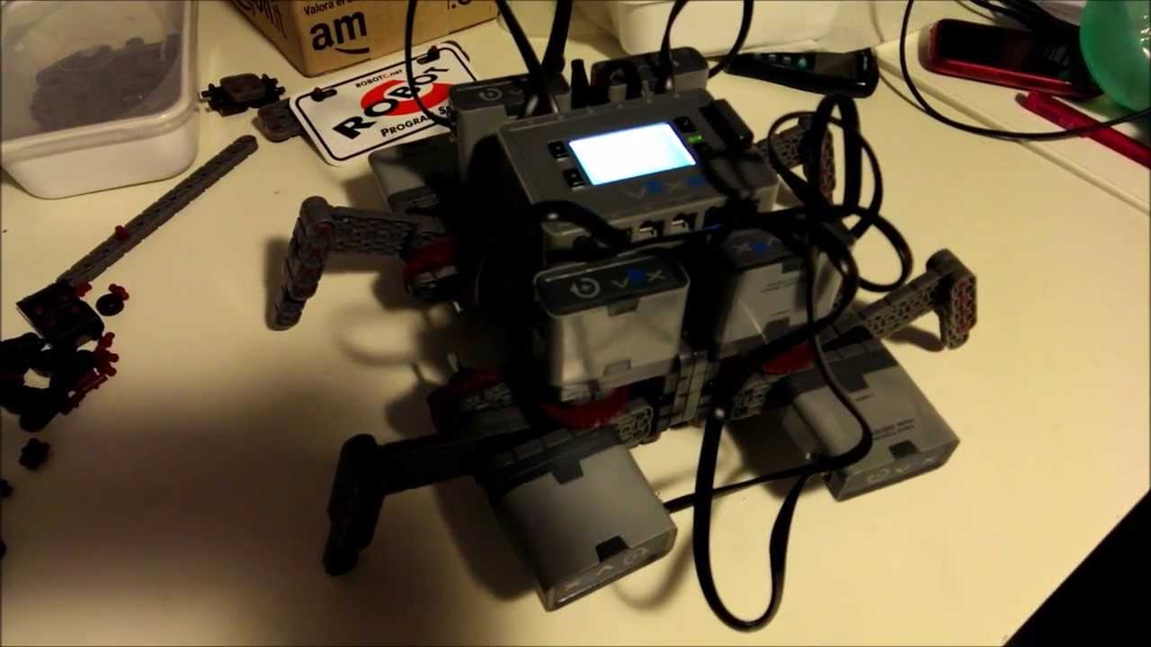 VEX IQ Quadruped Motor Test 1 - YouTube