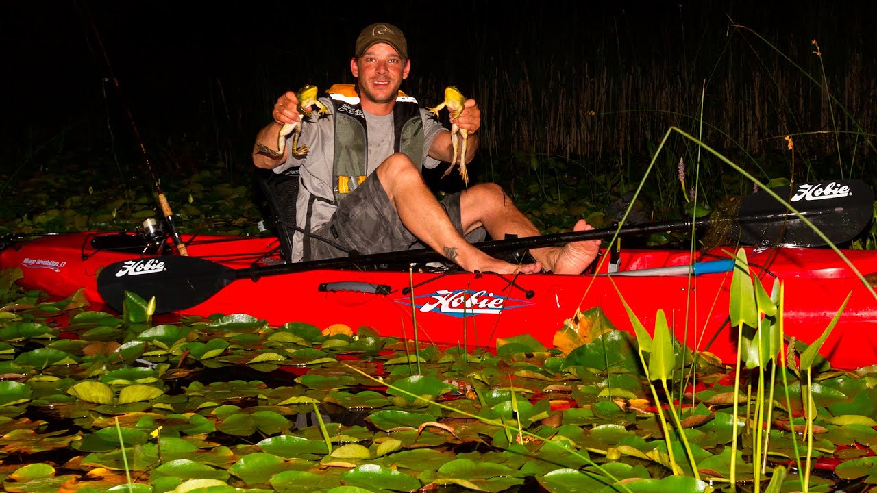 Frogging by kayaks, Michigan 2015 - YouTube