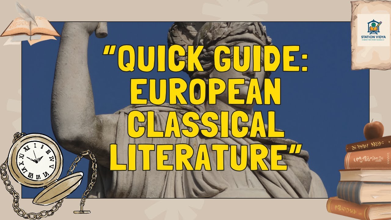 European Classical Literature I English Literature I DSSSB TGT ENGLISH ...