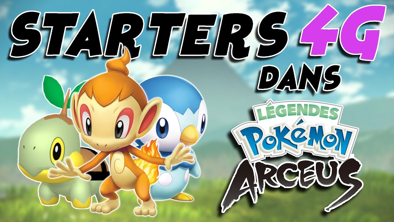 Trouver les STARTERS 4G dans POKÉMON LÉGENDES ARCEUS - YouTube
